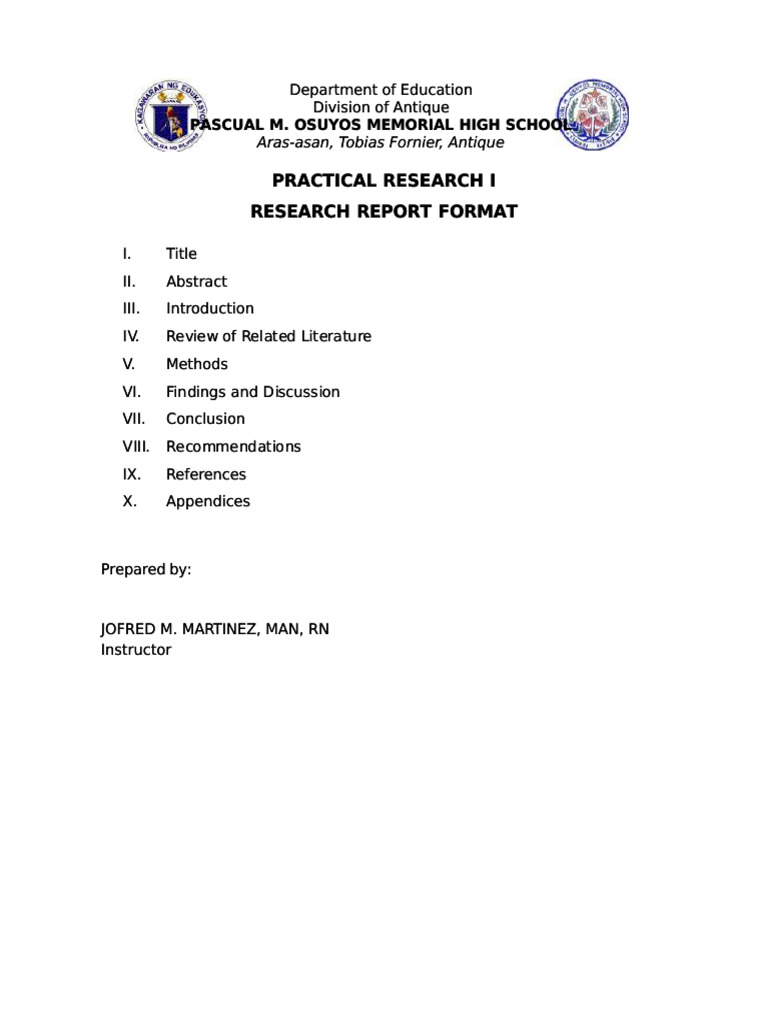 Practical Research Format | PDF