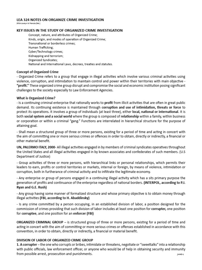 OCG Part 1 To Cybercrime | PDF | Cost Of Living | Organized Crime