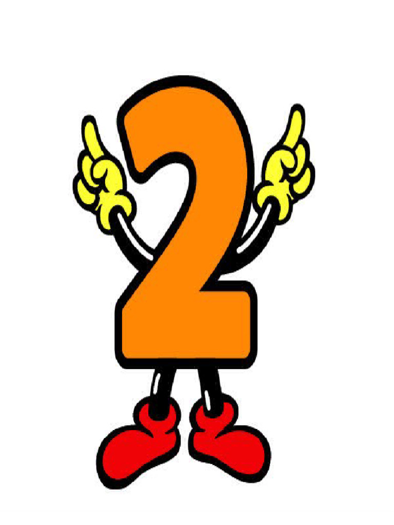 Molde Del Numeral 2 para El Rincon de Aprendizaje | PDF