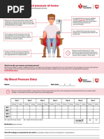 Home Blood Pressure Diary Template | PDF | Blood Pressure | Hypertension