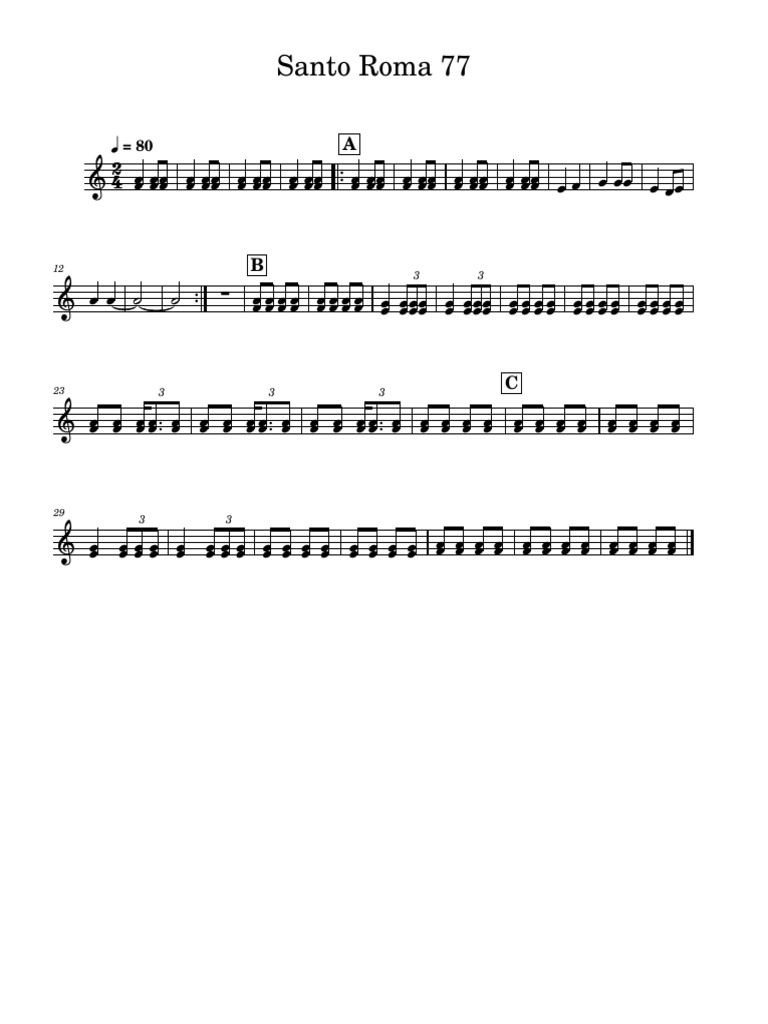 Santo Roma 77 Acomp Am | PDF