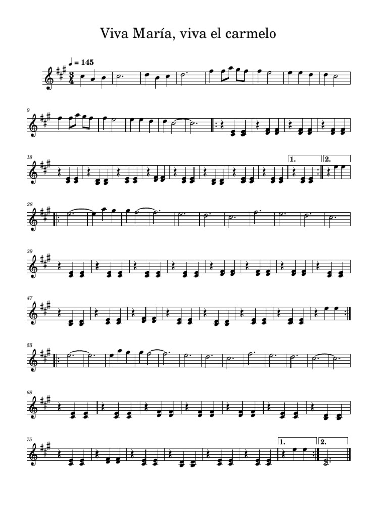 Viva - María, - Viva - El - Carmelo A | PDF