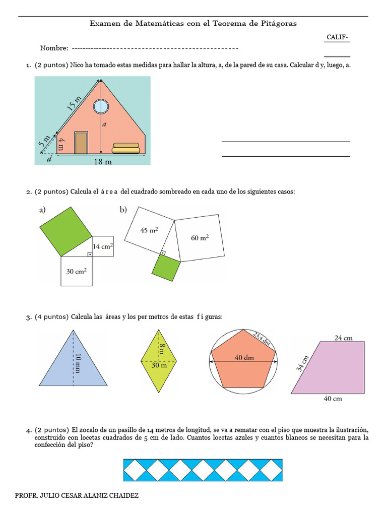 Examen Geometr A | PDF