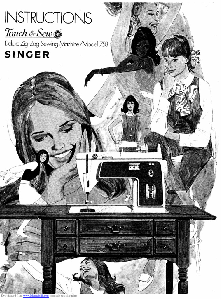 Singer Touch and Sew Model 758 Manual | PDF | Internet Search ...