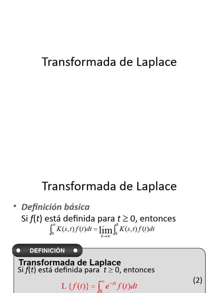 Transformada de Laplace-1 | PDF | Ecuaciones | Ecuaciones diferenciales