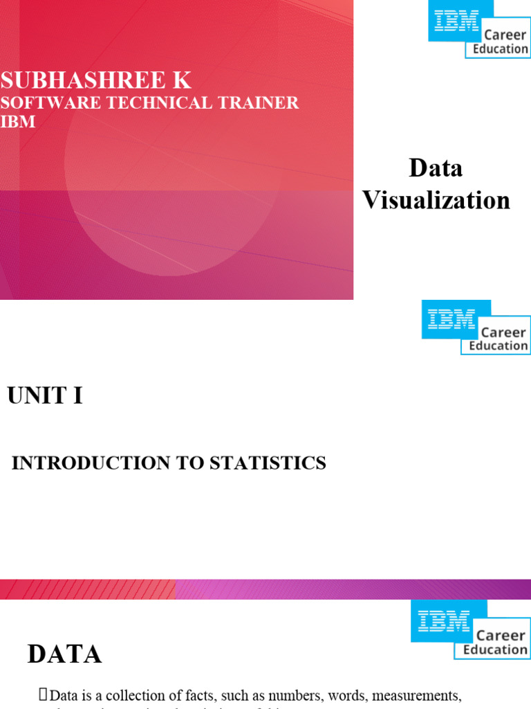 DV - Unit 1 | PDF | Statistics | Data Science