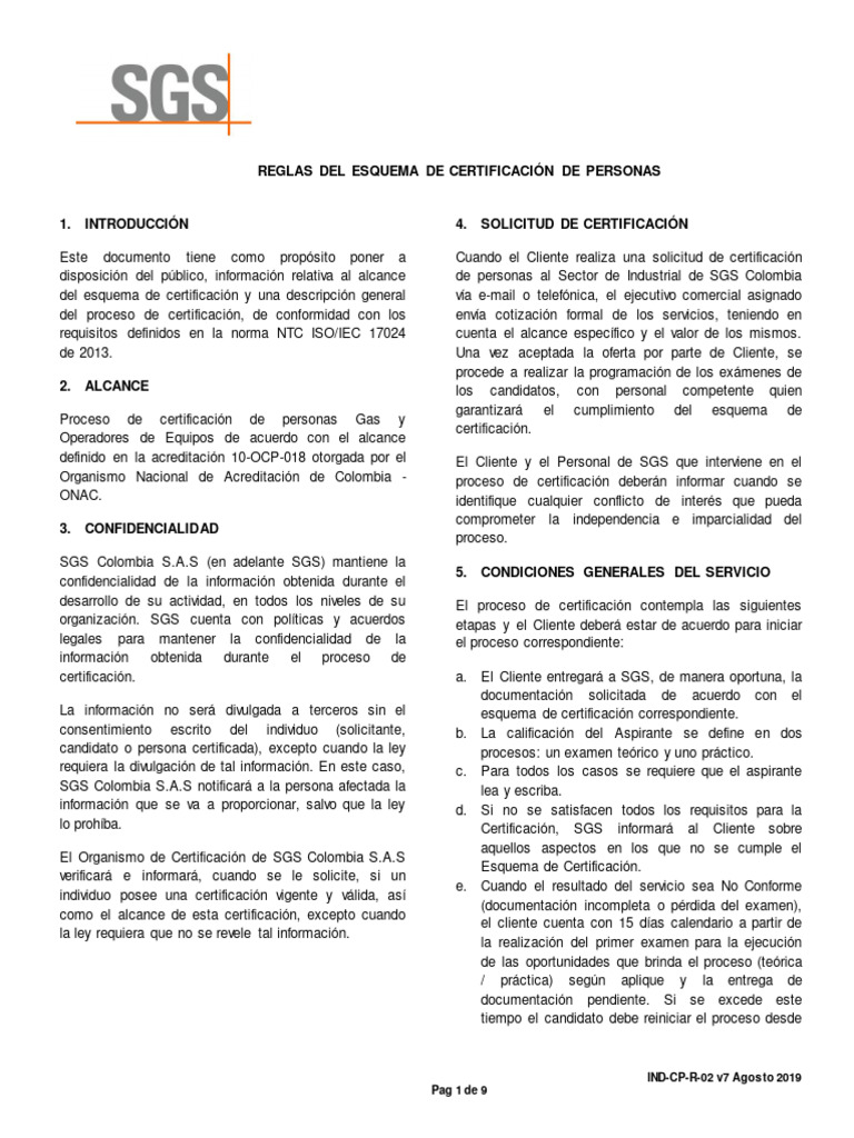 Ind CP R 02 Reglas Del Esquema de Certificacion de Personas vs2 | PDF | Patentar