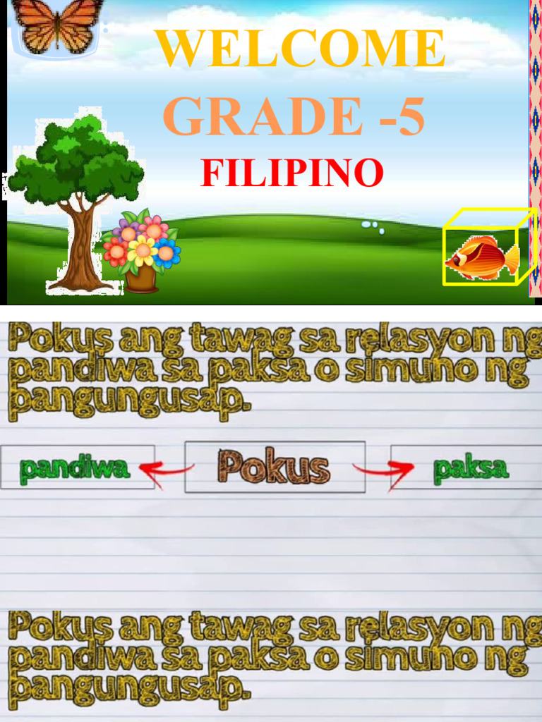 Filipino - 5 Pokus NG Pandiwa | PDF