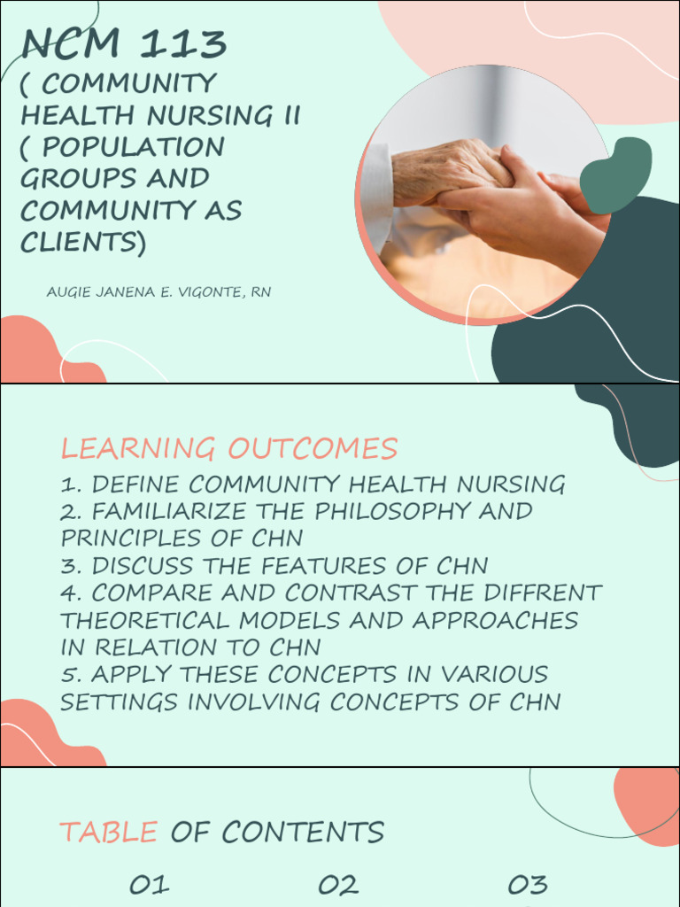 CHN INTRO | PDF | Community | Nursing
