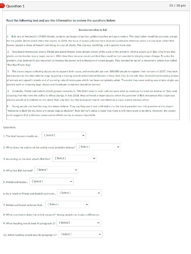 Midterm Exam Advanced 12 ICPNA | PDF