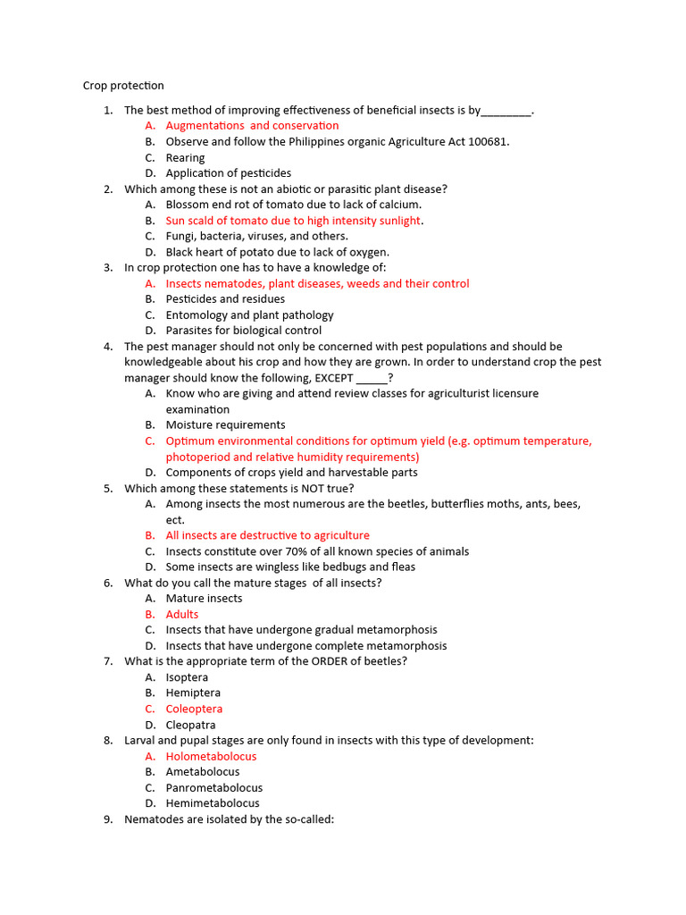 Crop Protection 2019 Lea | PDF | Pest (Organism) | Biological Pest Control