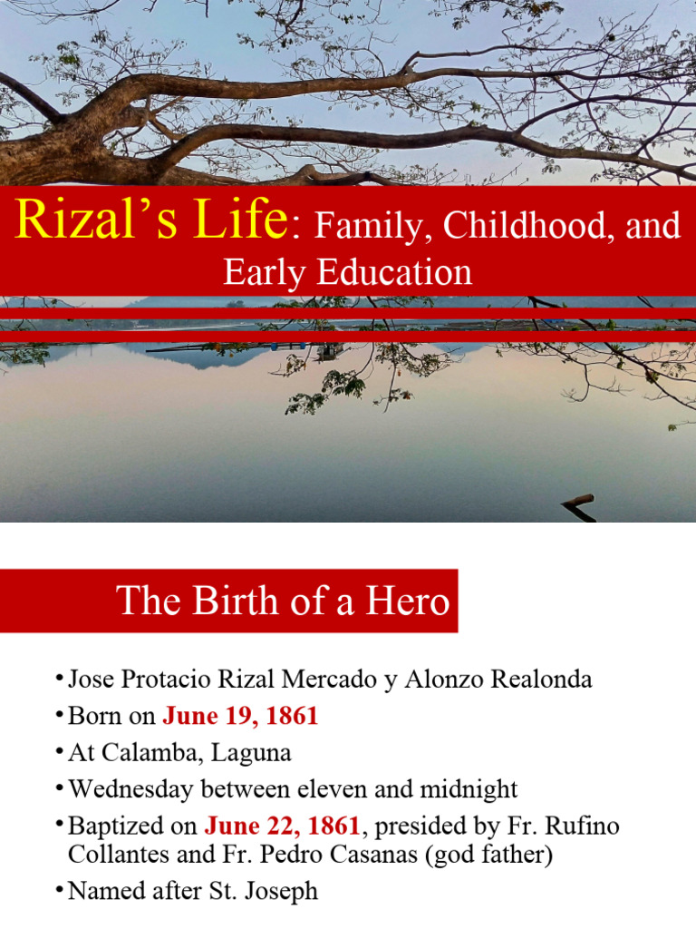 LECTURE 3 - Rizal - Early Family Life | PDF