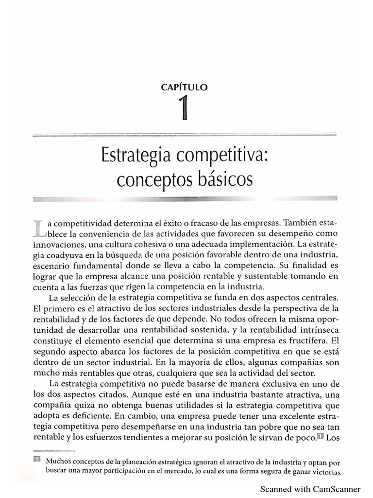 Estrategia competitiva - Porter | PDF