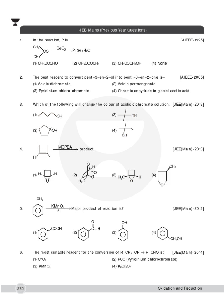 Class 12 Book 5 Organic Chemistry Oxidation and Reduction | PDF ... Class 12 Book 5 Organic Chemistry Oxidation and Reduction | PDF ...