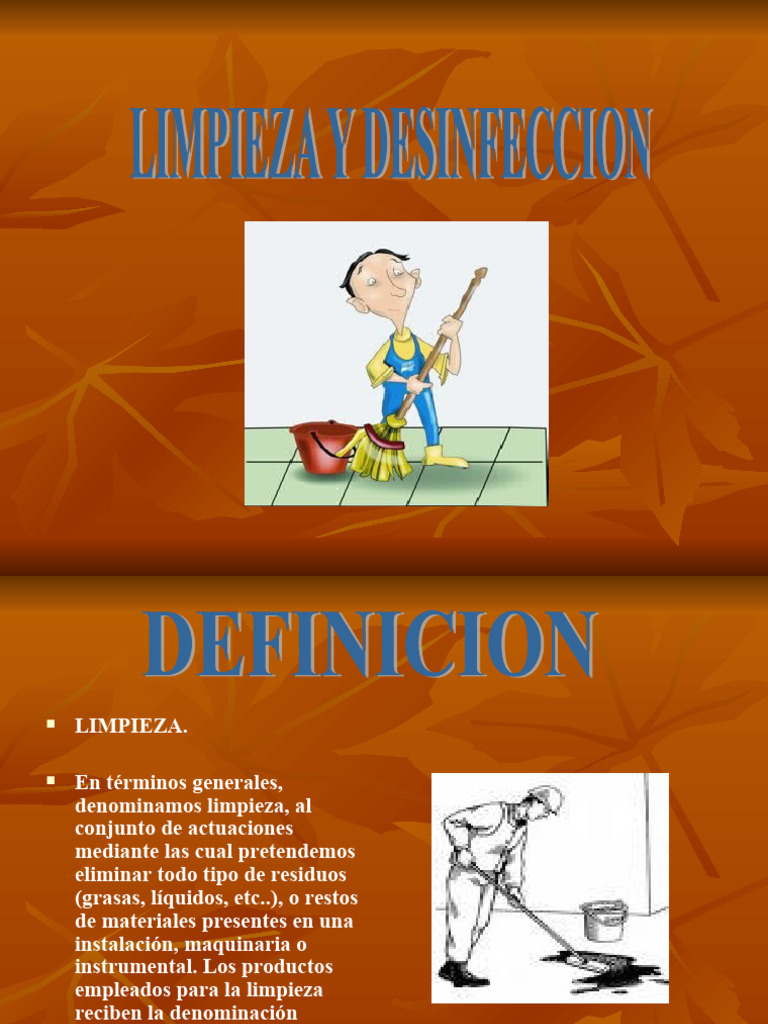 LIMPIEZA Y DESINFECCION | PDF | Detergente | Agua