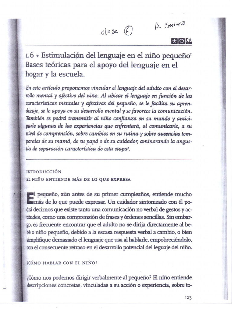 Serrano. Lenguaje PD | PDF