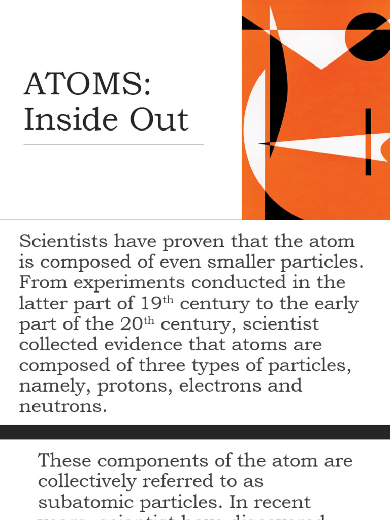 Atoms Inside and Out | PDF | Atoms | Proton