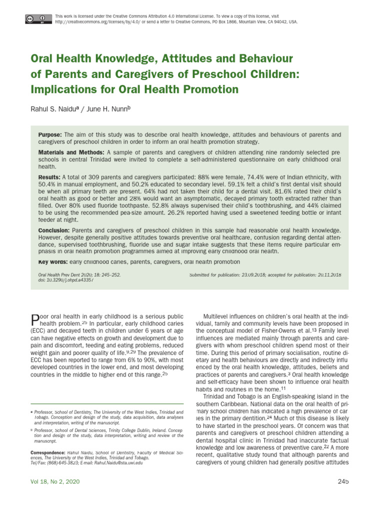 Ohpd 2020 02 s0245 | Download Free PDF | Human Tooth | Dentistry