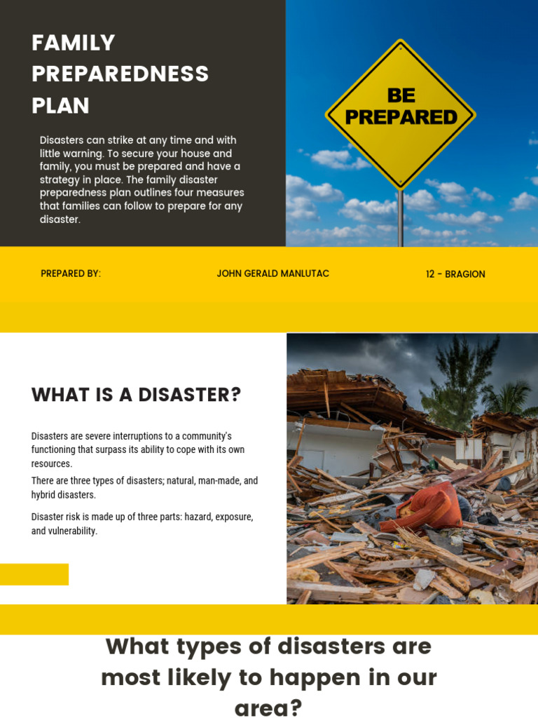 Family Preparedness Plan | PDF | Fires | Emergency Management