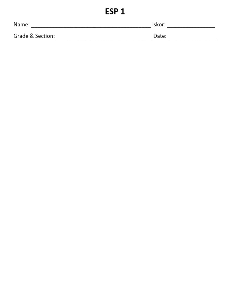 Esp 1 | PDF