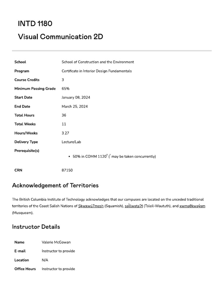 Intd 1180 Valerie Mcgowan | PDF