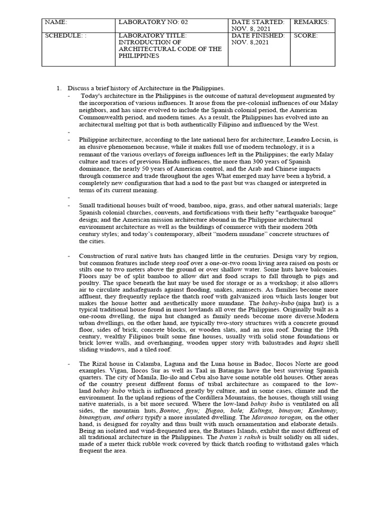 BUILDING SYSTEMS DESIGN LABORATORY | PDF