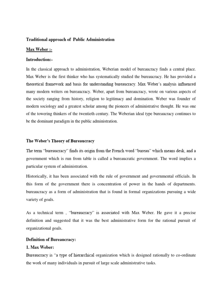 Max Weber (1) | PDF | Bureaucracy | Max Weber