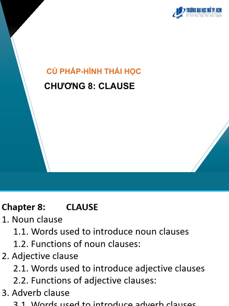 CPHTH-C8-Slides | PDF | Adverb | Clause