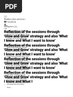Glow and Grow Reflection Template | PDF