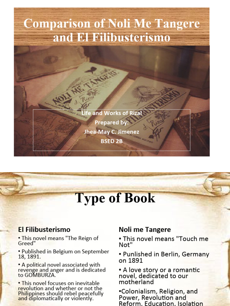 Comparison of El Fili and Noli | PDF