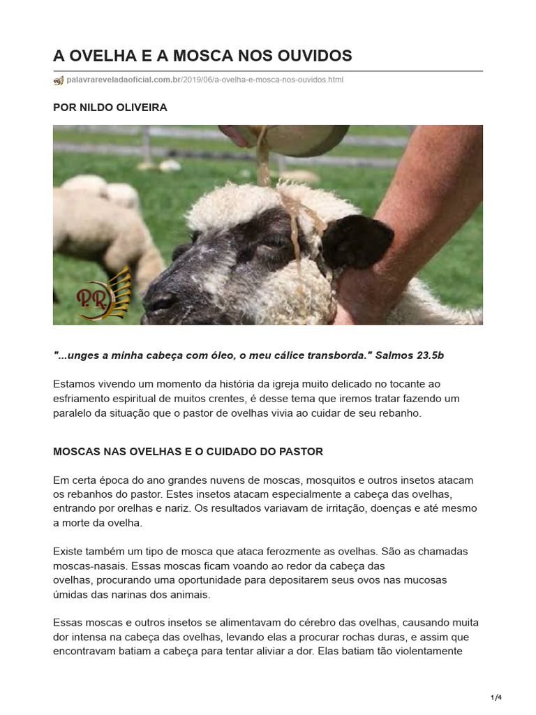 A Ovelha e A Mosca Nos Ouvidos | PDF | Fé | Diabo