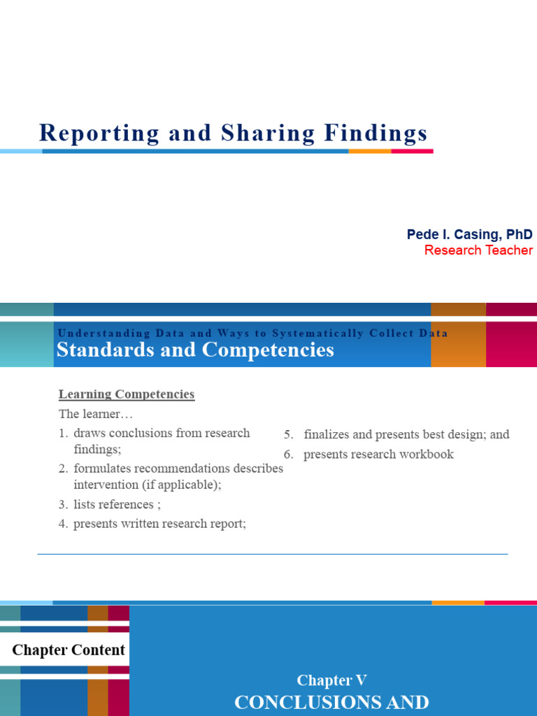 Lecture 6 - Reporting and Sharing Findings | PDF | Abstract (Summary ...