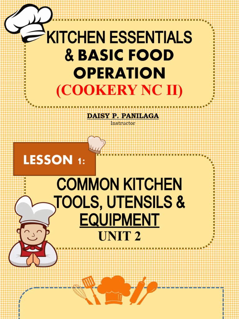 Basic of Professional Cookery UNIT 2 | PDF | Housekeeping | Food And ...