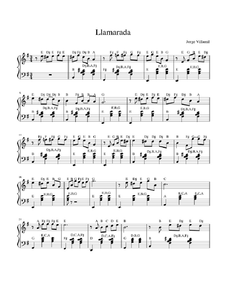 Llamarada - Jorge Villamil | PDF