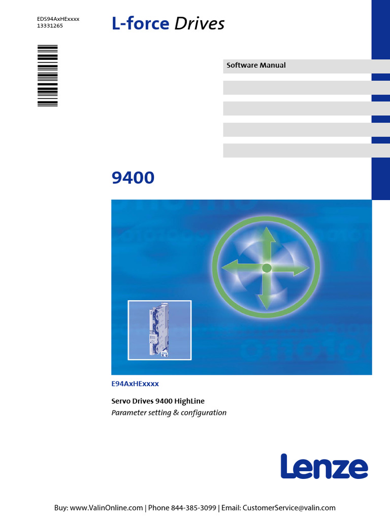 Lenze 9400 Software Manual | PDF | Electric Motor | Programmable Logic Controller