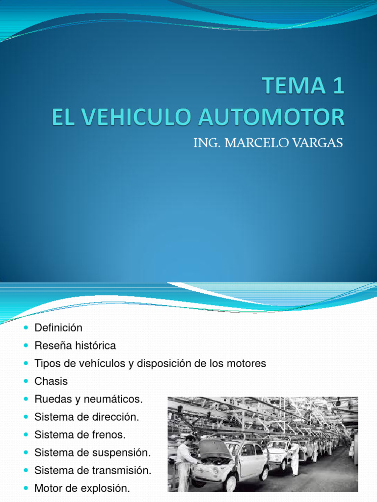Historia y componentes del automóvil | PDF | Embrague | Eje