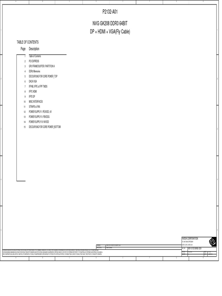 P2132-A01 NVG Gk208 Ddr3 64bit: Description | PDF | Display Technology ...