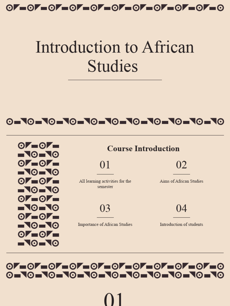 Introduction to African Studies Course | PDF | Project Based Learning ...