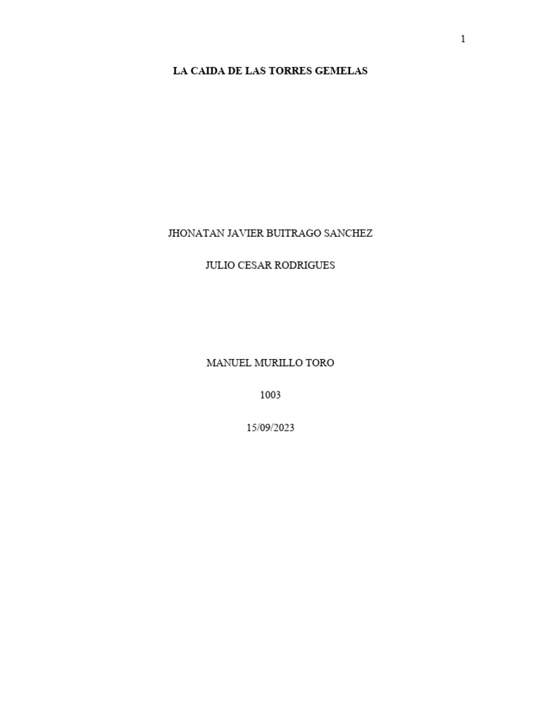 Presentación (2c | PDF | World Trade Center (1973–2001) | Ataques del ...