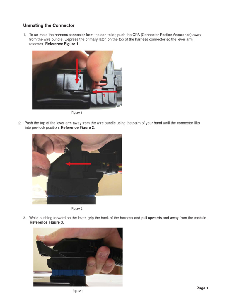 TCM Connector Servicing | PDF | Electrical Connector | Manufactured Goods