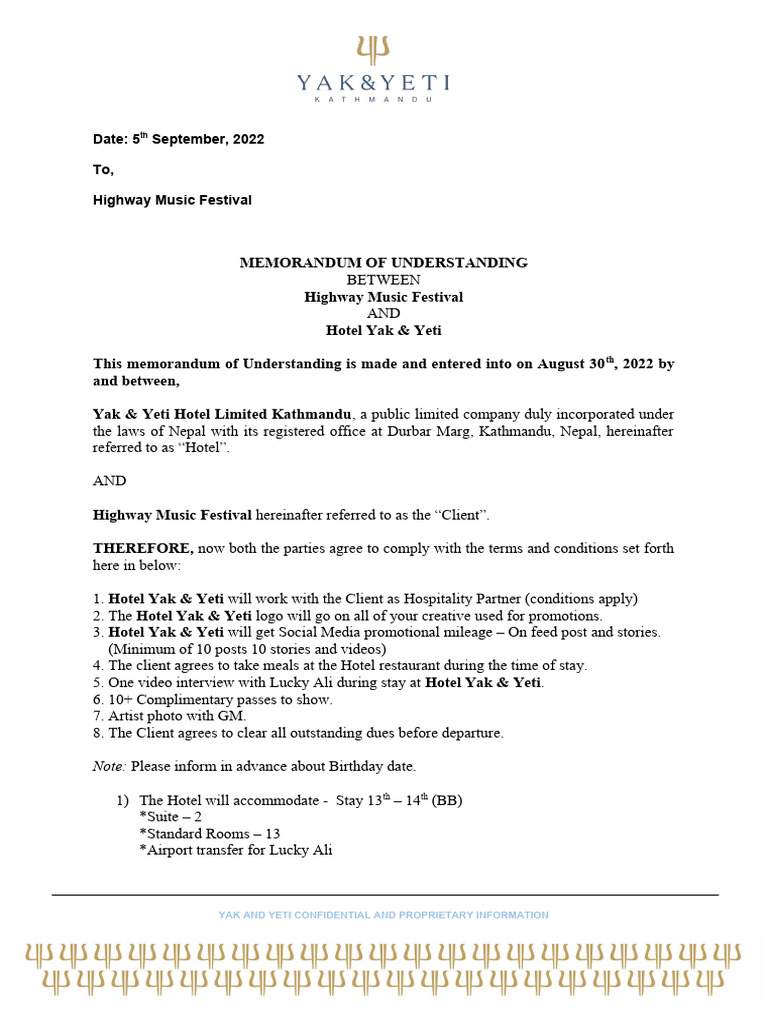 Mou Music Fest | PDF | Hotel