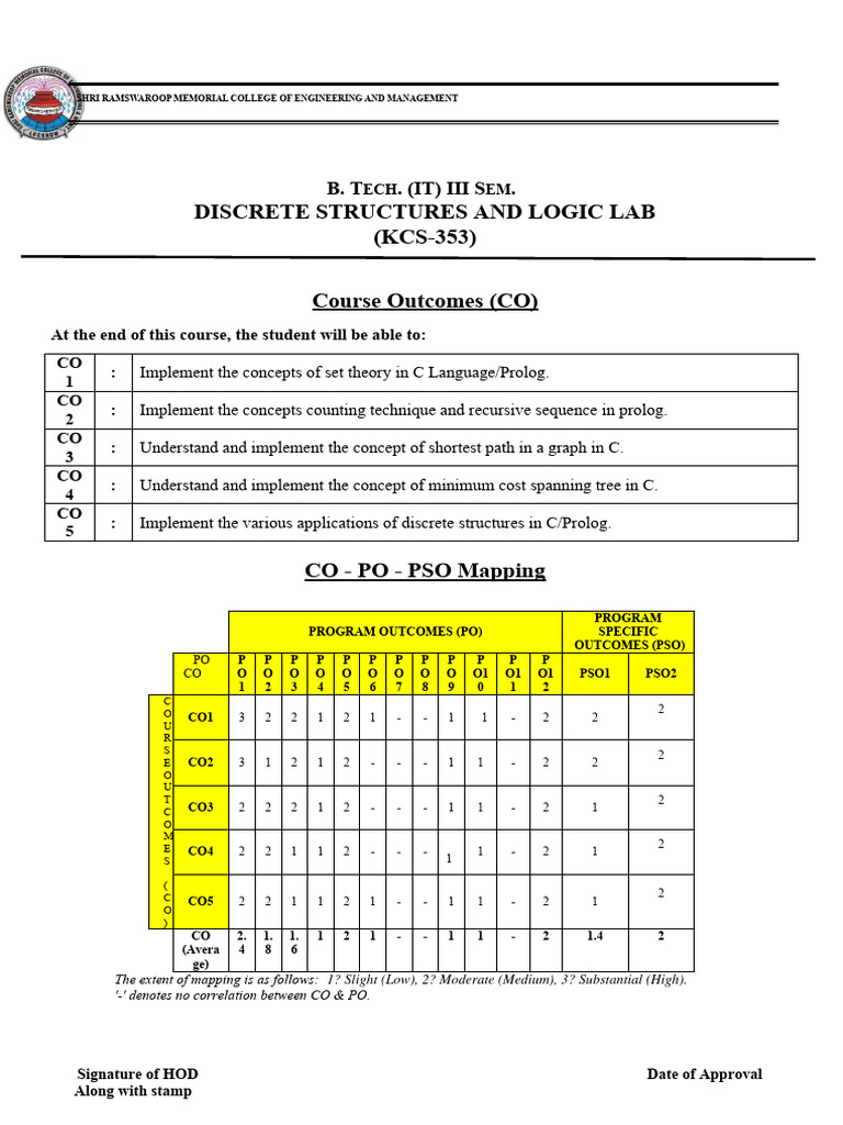 Discrete Structures Lab Guide | PDF | Mathematical Logic ...