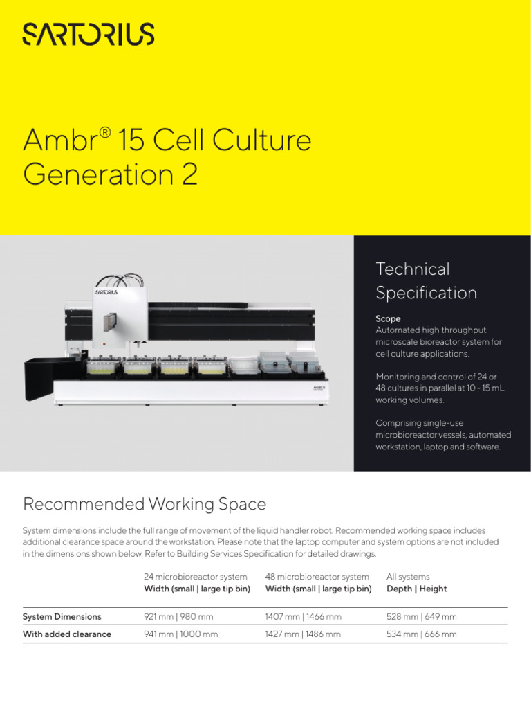 Ambr 15 Cell Culture Generation 2 | PDF | Technology & Engineering