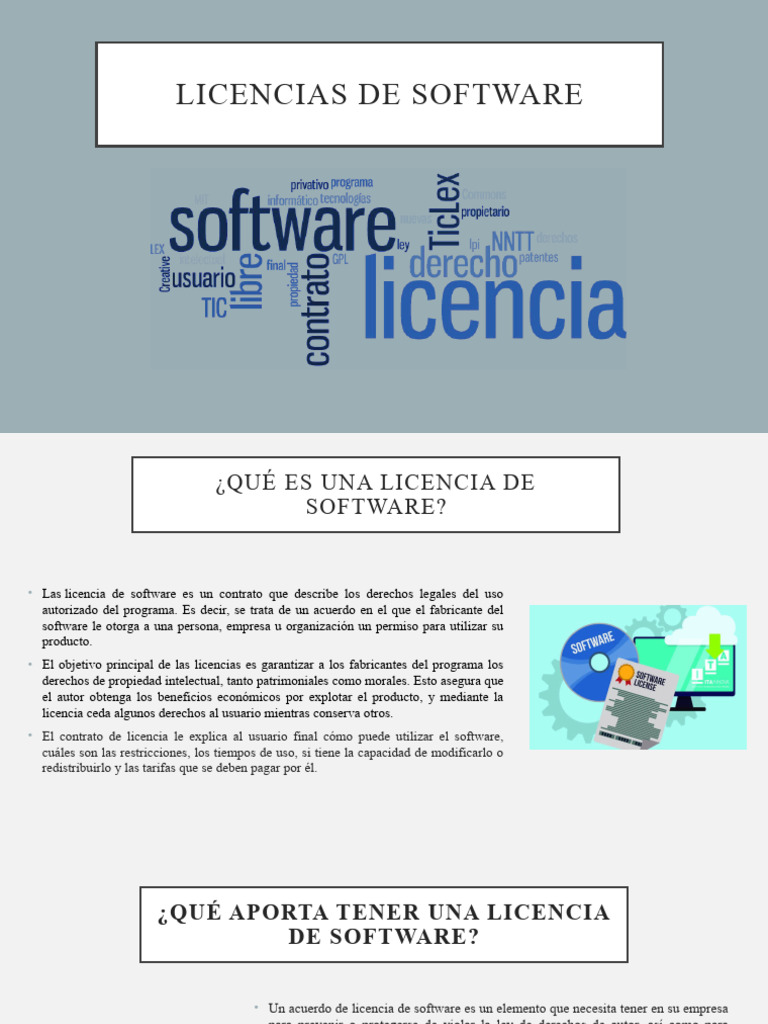 Tipos y Beneficios de Licencias de Software | PDF | Software libre ...