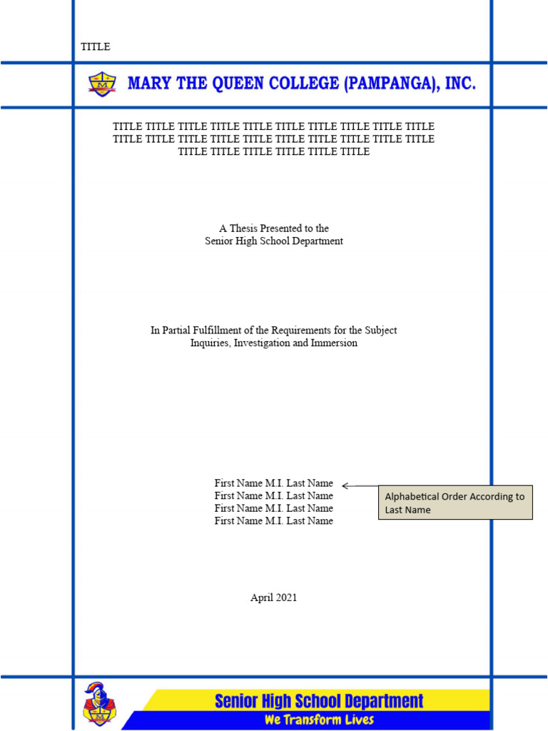Thesis Template Finals | PDF | Analysis Of Variance | Affect (Psychology)
