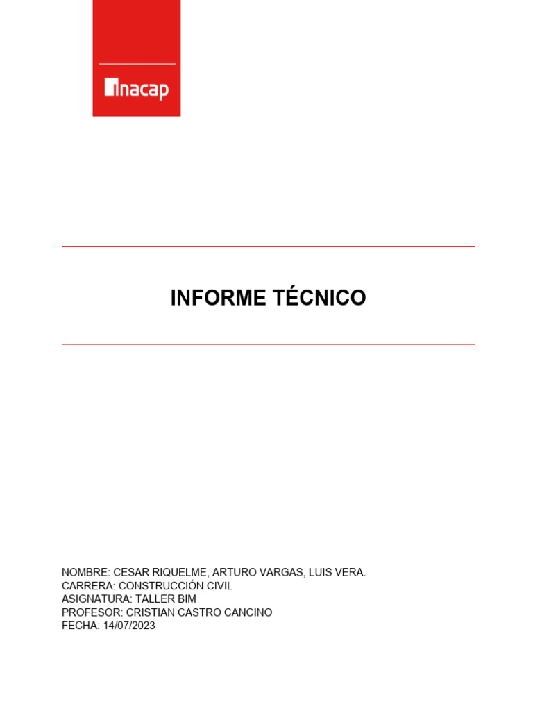 Imforme Tecnico (Metodologia Bim) | PDF | Ministerio (Departamento de Gobierno) | Ingeniería