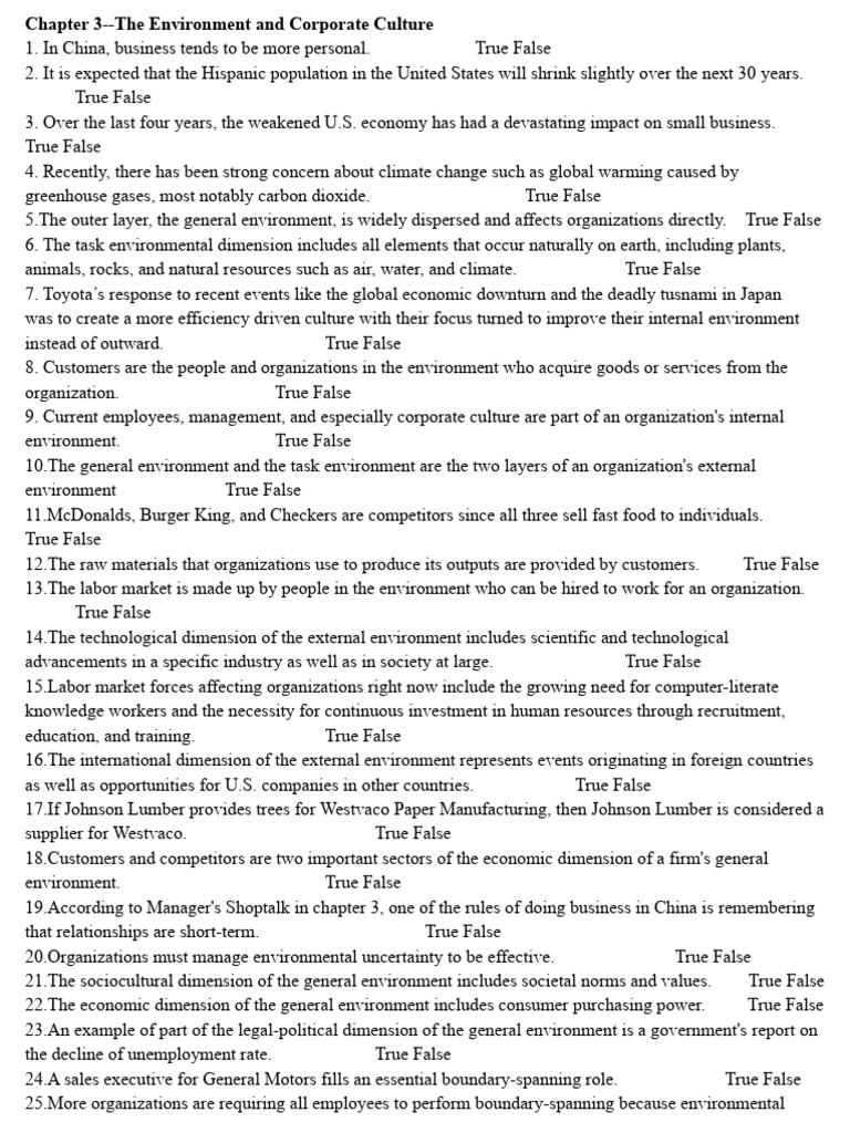 Chapter 3 QTH | Download Free PDF | Organizational Culture | Natural ...