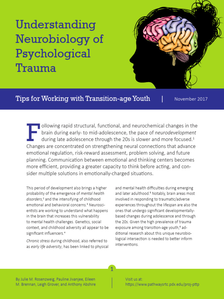 Neurobiology of Trauma | PDF | Psychological Trauma | Stress (Biology)