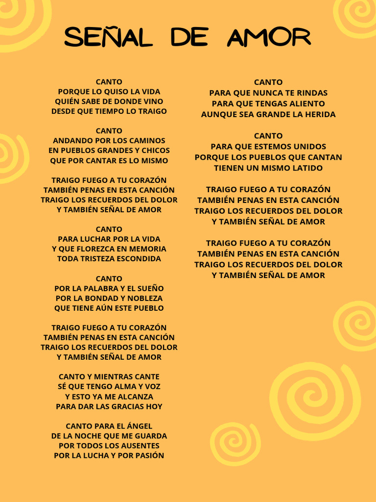 Letra Canción | PDF