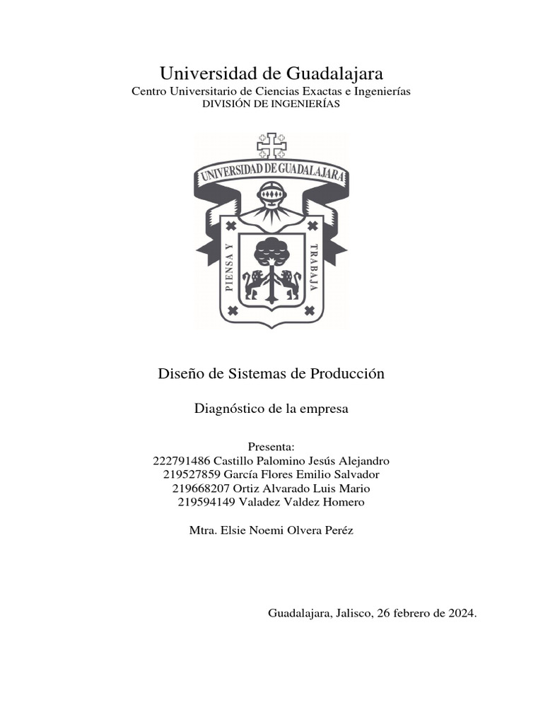 Diagnóstico De La Empresa Pdf Calidad Comercial Business